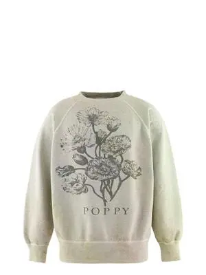 SAINT MXXXXXX Printed Cotton Sweatshirt - White