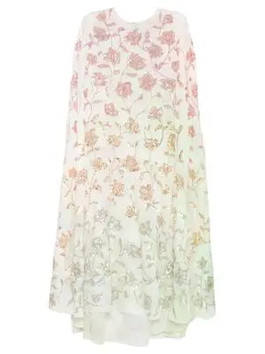SHATHA ESSA All-over Embellished Dress - White