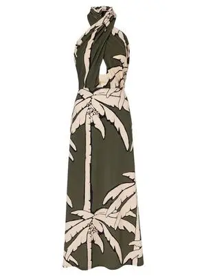 Johanna Ortiz Printed Maxi Dress - Green