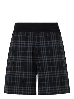 Burberry Checked Shorts - Blue