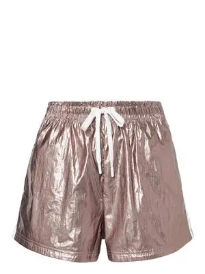 The Upside Billie Metallic Running Shorts - Beige
