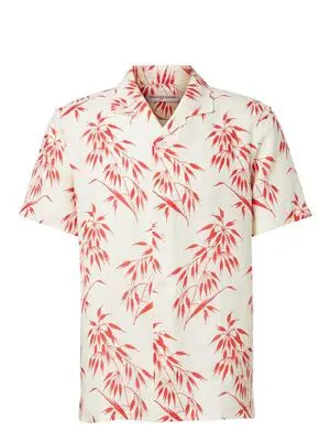 Orlebar Brown Hibbert Printed Linen Shirt Multicoloured