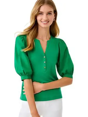 LILLY PULITZER Ronson Knit Top - Bamboo Green