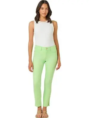 LILLY PULITZER High-rise Skinny Jean With Lace Hem - Pistachio Macaron