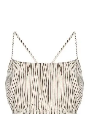 Staud Hammock Striped Top - Ivory