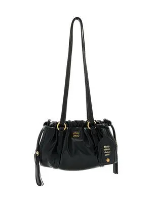 Miu Miu 2006 Mini Joie Leather Shoulder Bag - Black | Editorialist