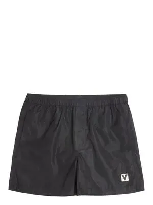 Valentino Garavani Chez-patch Swim Shorts - Black