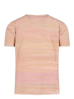 Valentino Garavani Logo-print Striped T-shirt - Orange