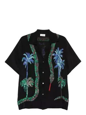 P.a.r.o.s.h Sequin-embellished Shirt - Black