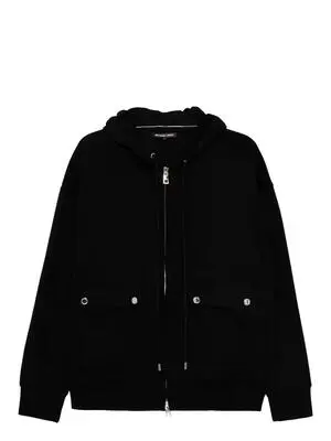 Michael Kors Zip-up Hooded Jacket - Black