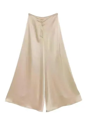 Nanushka Satin Palazzo Trousers - Neutrals