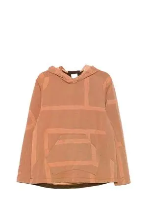 STAIN SHADE Cotton Hoodie - Orange