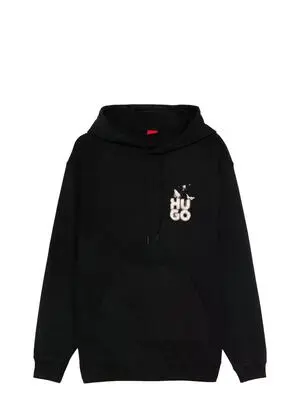 Hugo Graphic Hoodie - Black