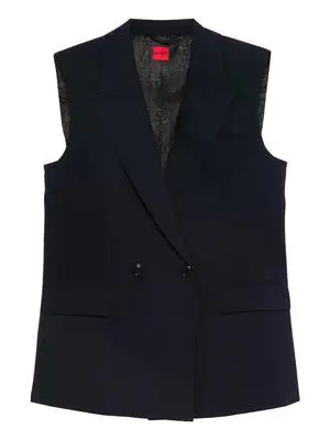 Hugo Double-breasted Waistcoat - Blue