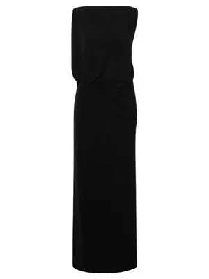 Jacquemus Peplo Stretch-jersey Maxi Dress - Black