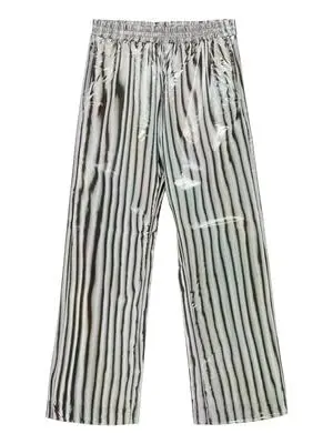 WALTER VAN BEIRENDONCK Straight-leg Trousers - Silver
