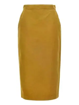 Max Mara Denver Pencil Skirt - Yellow