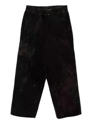 STAIN SHADE Cotton Track Pants - Black