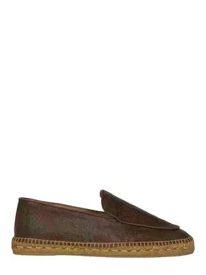 Etro Leather Espadrilles - Brown