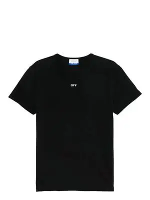 Off-White Off-stamp Ribbed T-shirt - 1001 Black - White