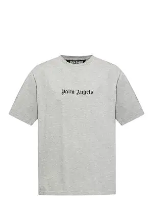 Palm Angels Logo-print T-shirt - Grey