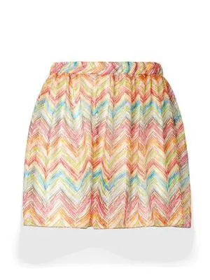 Missoni Printed Tulle Cover-up Shorts - Multicoloured