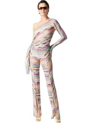 Missoni One-shoulder Lamé Viscose Sweater - Multicoloured