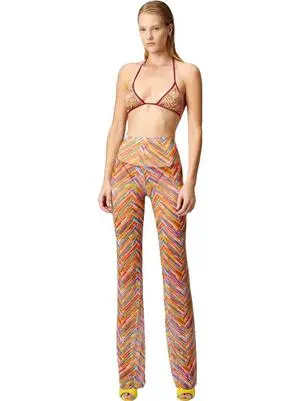Missoni Printed Tulle Straight Trousers Multicoloured