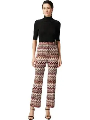 Missoni Zig Zag Patterned Cropped Trousers - Multicoloured