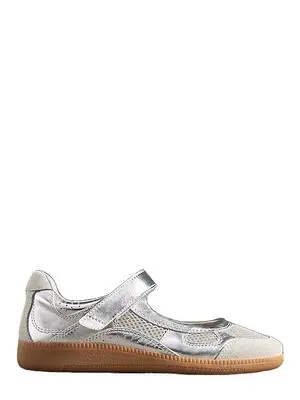 SILENT D Samantha Ballet Sneakers - Silver