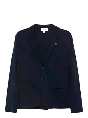 LARDINI Brooch-detail Blazer - Blue