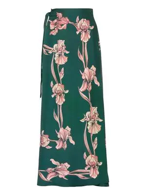 La DoubleJ Floral-print Maxi Skirt - Green