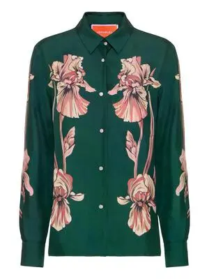 La DoubleJ Satin Shirt - Green