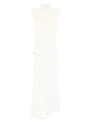 Victoria Beckham Asymmetric Maxi Dress - Neutrals