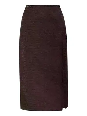 Jacquemus Notte Midi Skirt - Brown