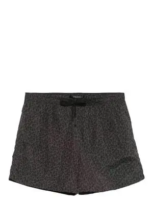 Tagliatore Printed Swim Shorts - Black
