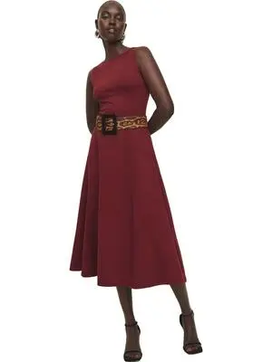 REFORMATION Devin Knit Dress Red