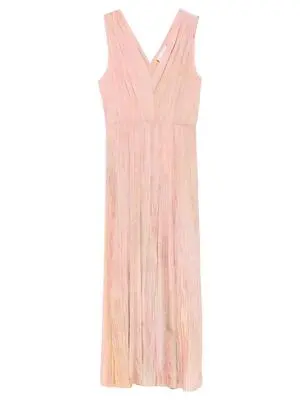 FORTE_FORTE Pleated Midi Dress - Pink