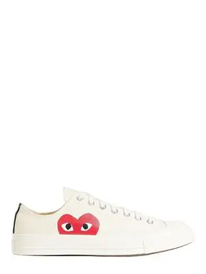 Play Comme Des Garcon Chuck 70 Printed Canvas Sneakers - Ivory
