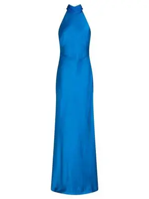 Halston Speranza Draped Gown - Azure