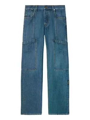 Off-White Straight-leg Cargo Jeans - Blue