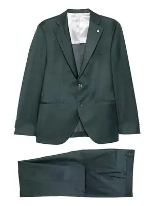 LUIGI BIANCHI MANTOVA Virgin-wool Suit - Green
