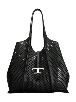 TOD'S T Timeless Medium Tote Bag - Black