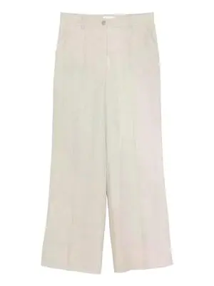 P.a.r.o.s.h Slub-texture Trousers - Neutrals