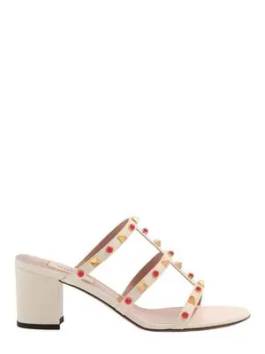 Valentino Garavani 60mm Rockstud Embellished Sandals - Neutrals