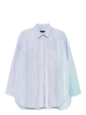 JUUN.J Pinstripe Pattern Shirt - Blue