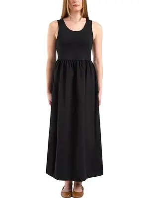CAPSULE 121 Fitted Top Gathered Skirt Dress - Black