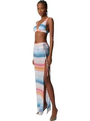 Missoni Long Skirt With Drawstring - Multicoloured