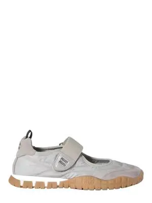 Miu Miu Tyre Ballerina Shoes - Grey