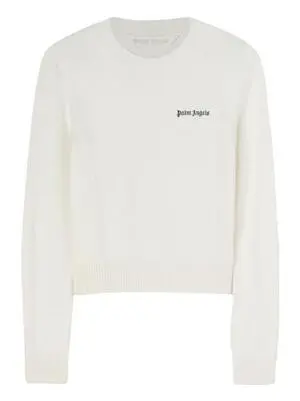 Palm Angels Classic Logo Sweater - White